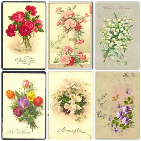 Vintage Flower Cards