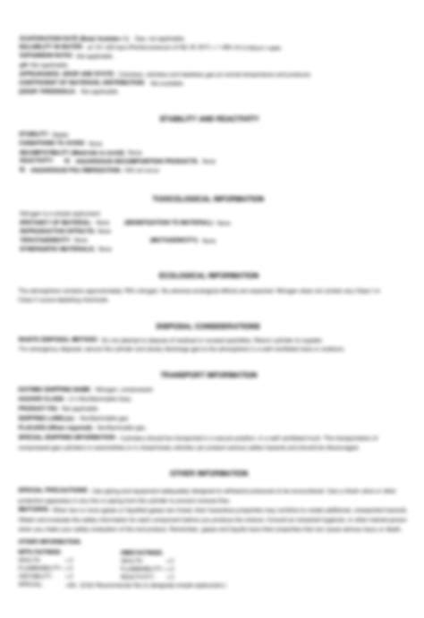 Solution Nitrogen N2 Material Safety Data Sheet Msds Studypool