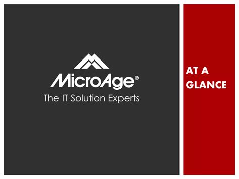 Microage At A Glance Pptx