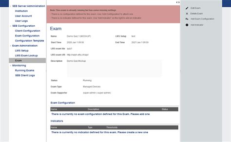 Prepare Exam — Seb Server Documentation