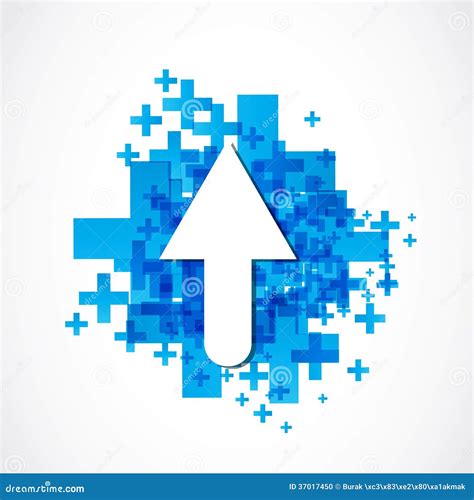 Positive Arrow Stock Vector Illustration Of Application 37017450