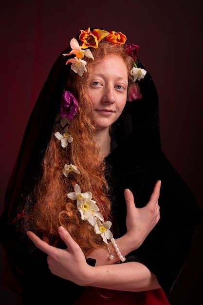 Premium Photo My Beautiful Friend Lida Portrays Modern Ophelia