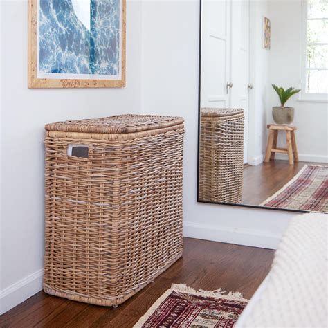 Fabric Liner For Small Round Wicker Laundry Hamper