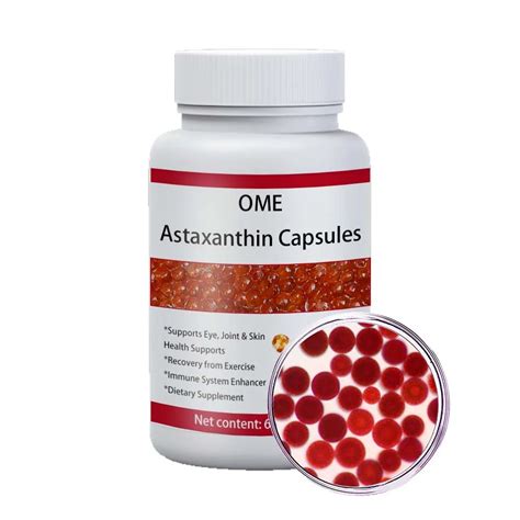 Astaxanthin Capsules Pure And Natural Health Supplement