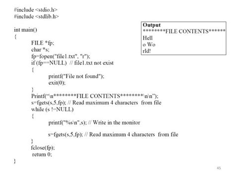 File Handling And Preprocessor Directives Pptx Operating Systems