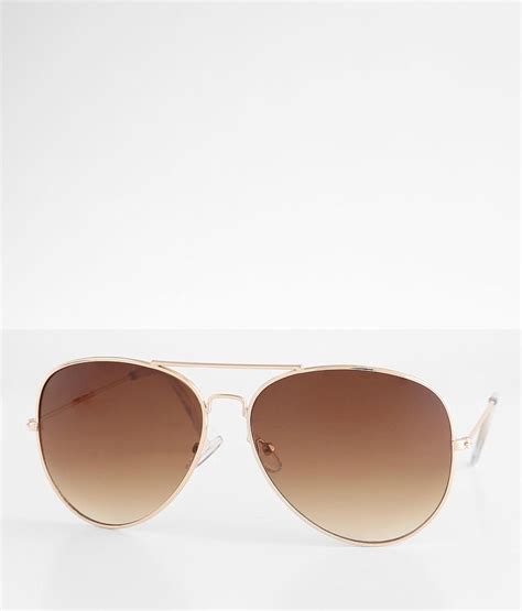 Bke Basic Aviator Sunglasses Womens Sunglasses And Glasses In Gold