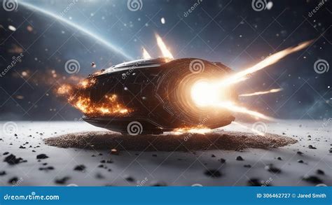 Planet In Space Near Black Hole With Exploding Star Digital Render Of