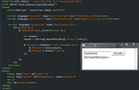 mdt deployment wizard goes jquery combining vbscript and javascript
