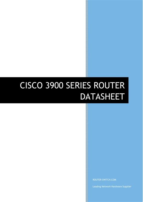 Ppt Cisco 3900 Series Router Datasheet Powerpoint Presentation Free