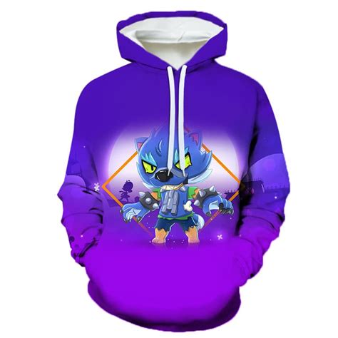 Werewolf Leon Brawl Stars Hoodie Tops Brawl Stars Store