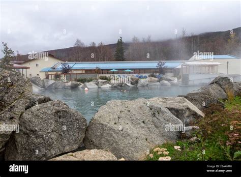 Natural Hot Springs Rock Lake At Chena Hot Springs Is Heated By