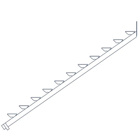 15 Step Galvanized Stair Stringers Pair Apg Group High Volume