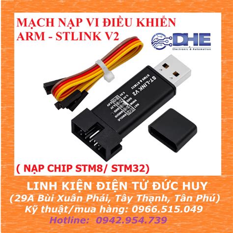 Mạch Nạp Vi điều Khiển Arm Stlink V2 Nạp Cho Chip Stm8stm32 Linh KiỆn ĐiỆn TỬ ĐỨc Huy