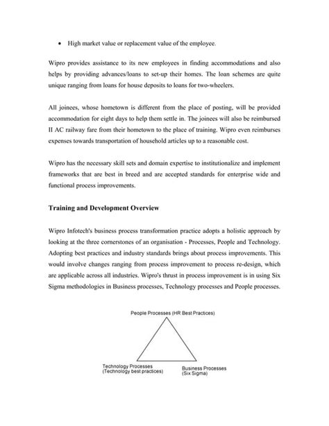 Training And Development In Wipro DOC