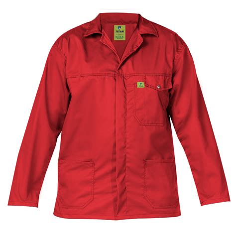 Titan Premium Red Workwear Jacket From Fts Safety