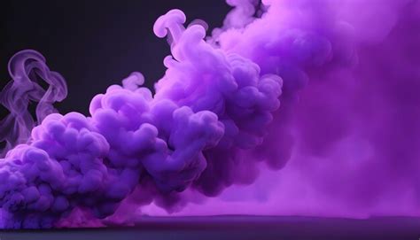 Premium Photo Violet Smoke On A Violet Background