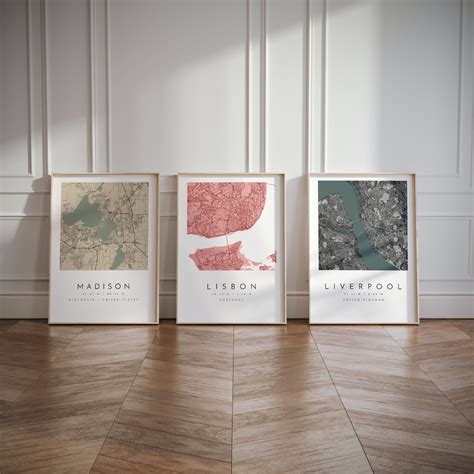 Personalized Map Art Multiple Sizes Map Prints Custom Map Art Your Choice Anniversary