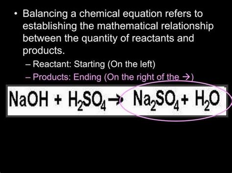 Balancing Chemical Equations Ppt