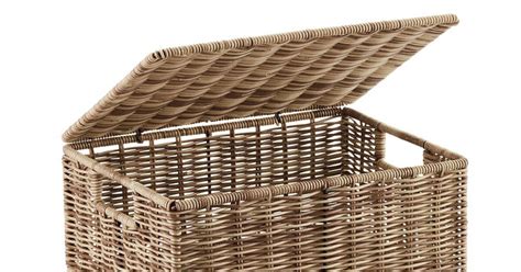 Wicker Storage Boxes With Lids