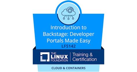 Xin Kuan Leo Yeh On Linkedin Lfs142 Introduction To Backstage Developer Portals Made Easy