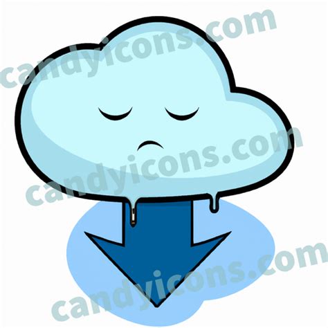 A Cloud Arrow Down CandyIcons