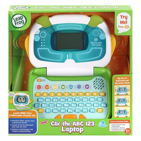 Leapfrog Click The Abc 123 Laptop Green Online Toys Australia