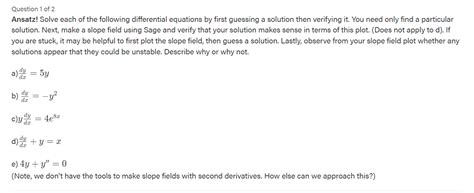Solved Differential Equations DO NOT USE AI SOLVE STEP BY Chegg
