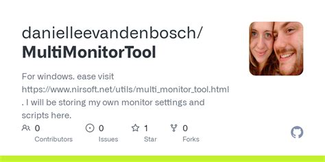 Github Danielleevandenboschmultimonitortool For Windows Ease Visit