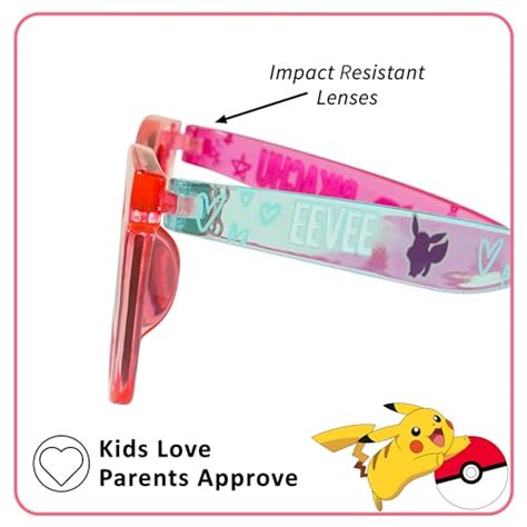 Arkaid Pikachu And Eevee Girls Sunglasses Official Pink Pokemon Arkaid Shades