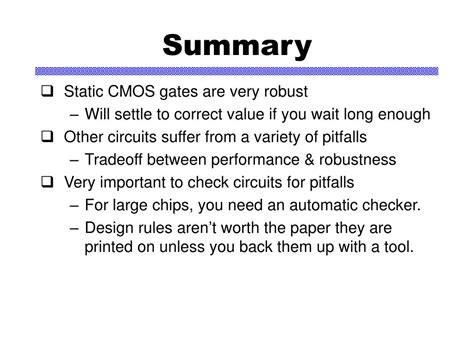Ppt Introduction To Cmos Vlsi Design Lecture 16 Circuit Pitfalls Powerpoint Presentation Id