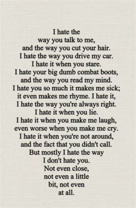 10 Things I Hate About You Poem By Katerina Stratford Goodreads