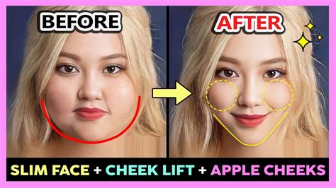 Exercise For Slim Face Cheek Lift Apple Cheeks Reduce Face Fat Get Cute Fuller Cheeks