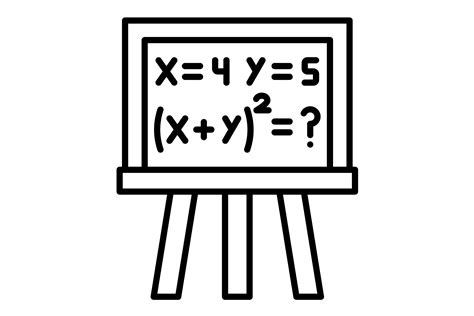 Algebra Outline Icon Graphic By Mahi Icons Creative Fabrica