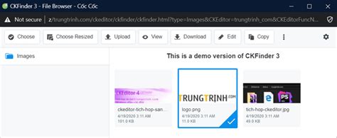 Hướng Dẫn Cài đặt Ckeditor Tích Hợp Sẵn Ckfinder Upload Hình ảnh