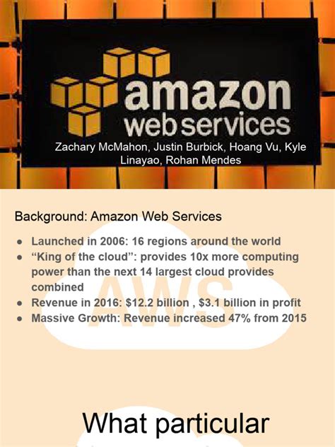 Aws Presentation Business Pdf Amazon Web Services Cloud Computing
