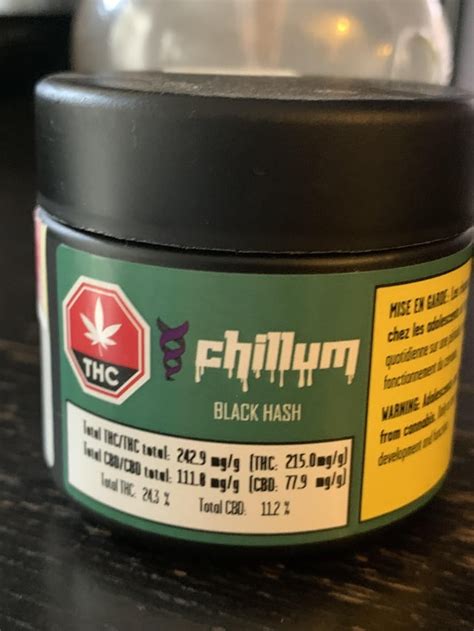 Chillum Black Hash 11 2 Cbd R Theocs
