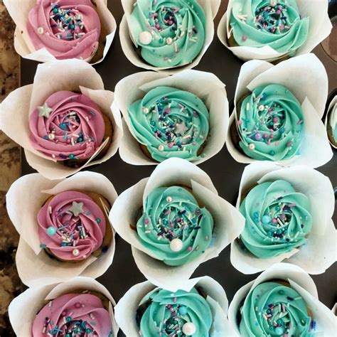Mermaid Birthday Party Cupcakes With Fairy Tale Sprinkle Mix