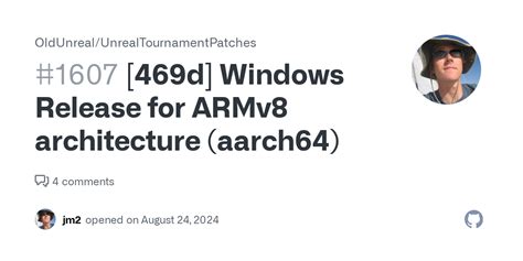 469d Windows Release For Armv8 Architecture Aarch64 · Issue 1607