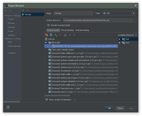 [solved] how to turn a mixed kotlin java project with a kotlin file as main class into a jar