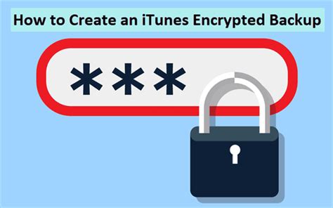 How To Create An ITunes Encrypted Backup Full Guide