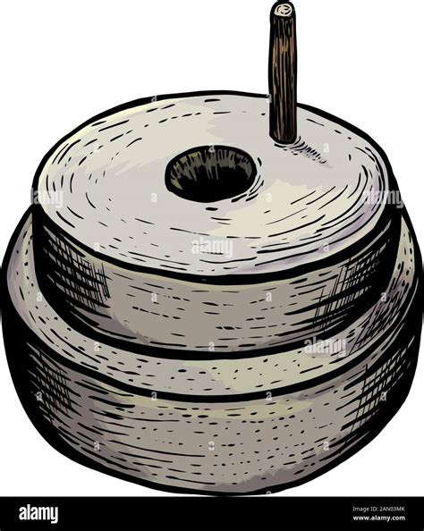 Medieval Millstone Stock Vector Images Alamy