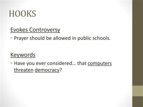 PPT Hooks And Thesis Statements PowerPoint Presentation Free Download ID