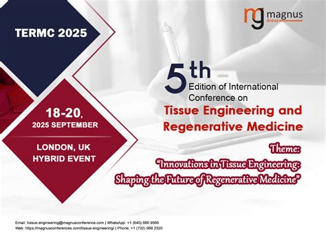 6th Edition Of International Conference On Tissue Engineering And Regenerative Medicine Term C 2025