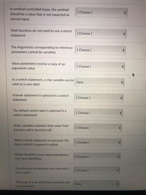 Solved In Sentinel Controlled Loops The Sentinel Should Be