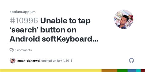 Unable To Tap ‘search Button On Android Softkeyboard For Searching