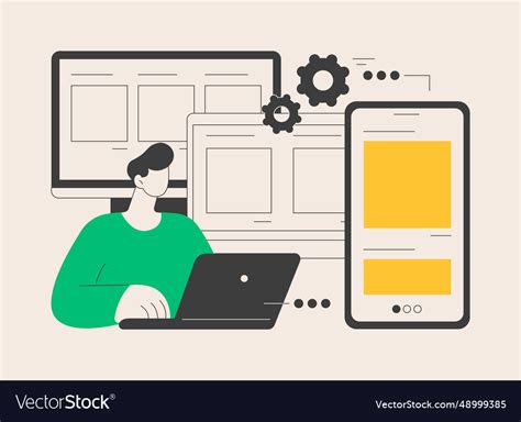 Responsive Web Design Abstract Concept Royalty Free Vector
