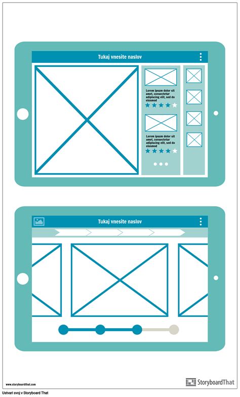 Tableta Wireframe Storyboard By Sl Examples