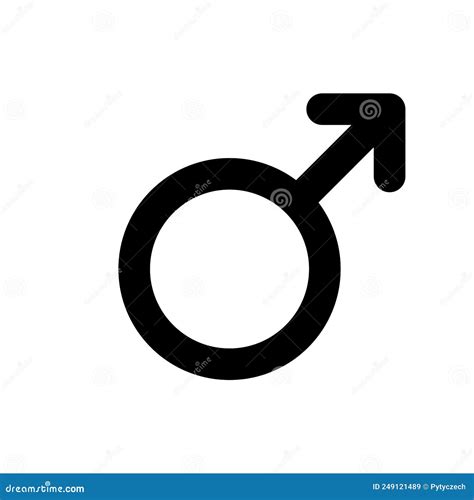 Male Gender Sign Vector Icon Stock Vector Illustration Of Masculine