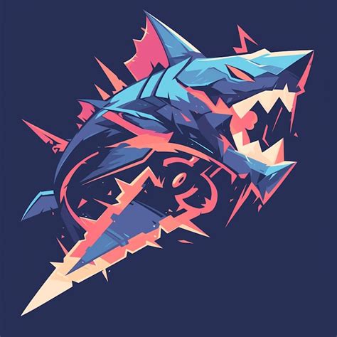 Sawfish Slicing Through Prey Premium AI Generated Vector