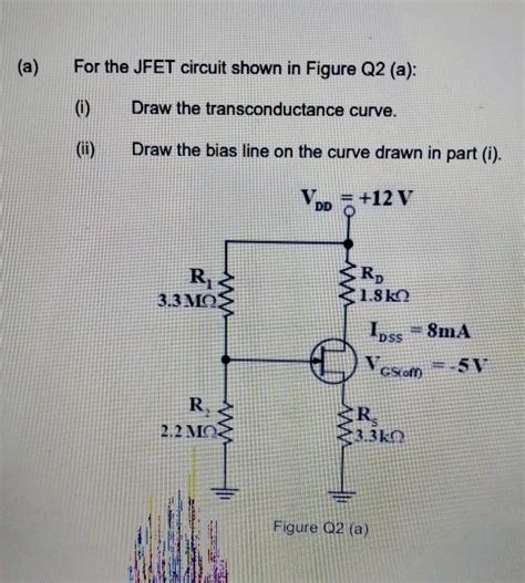 Solved A For The Jfet Circuit Shown In Figure Q2 A 0